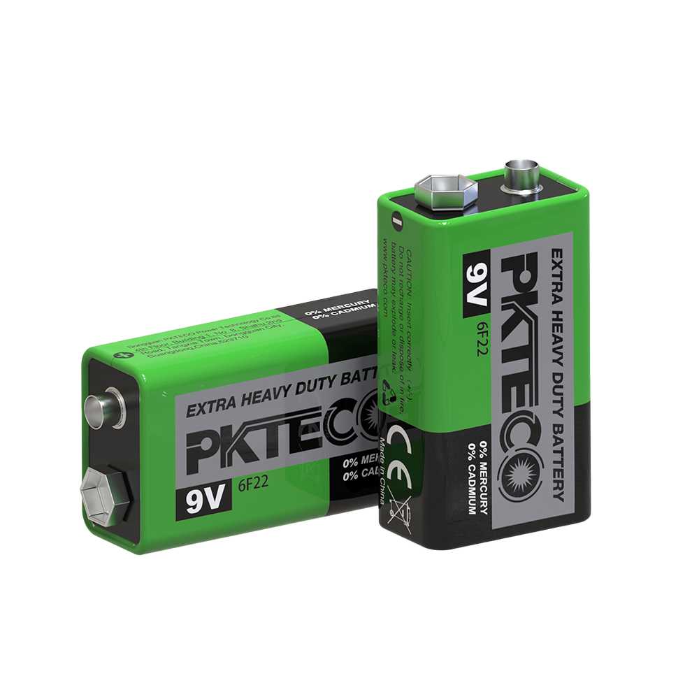9V 6F22 Carbon Zinc Battery – Pkteco